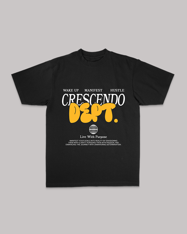 CRESCENDO DEPT. BLACK TEE – Crescendo