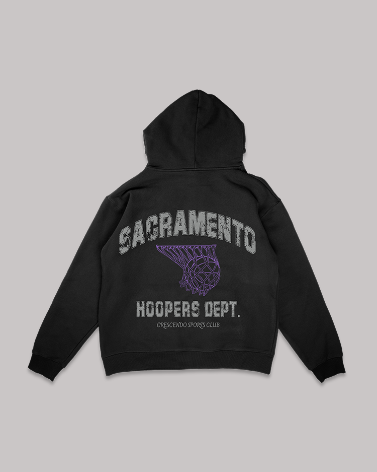 HOOPERS DEPT. SACRAMENTO BLACK HOODIE – Crescendo