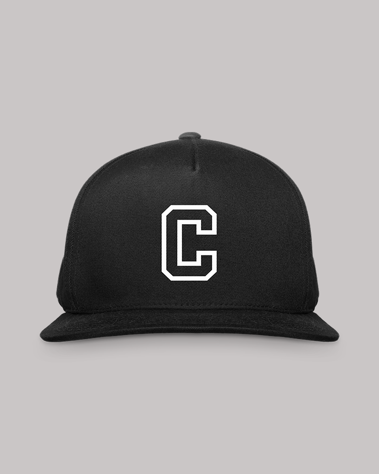 COLLEGIATE C BLACK SNAPBACK – Crescendo