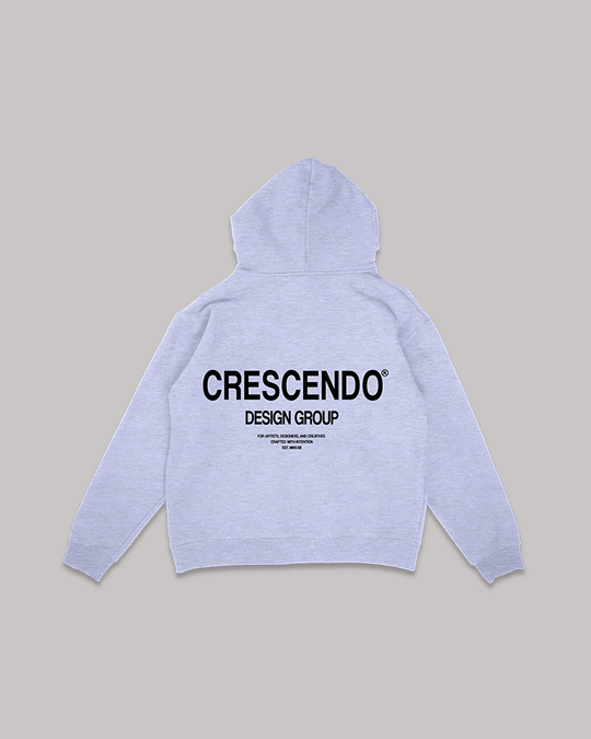 CRESCENDO DESIGN GROUP GRAY HOODIE – Crescendo