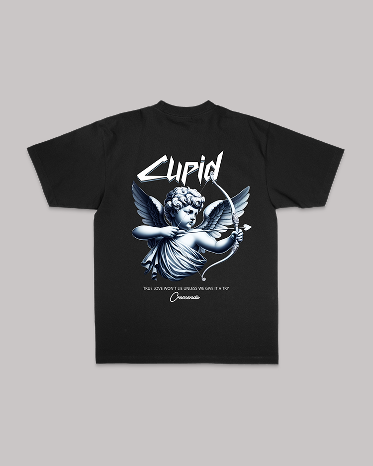 CUPID DOESNT LIE BLACK TEE – Crescendo