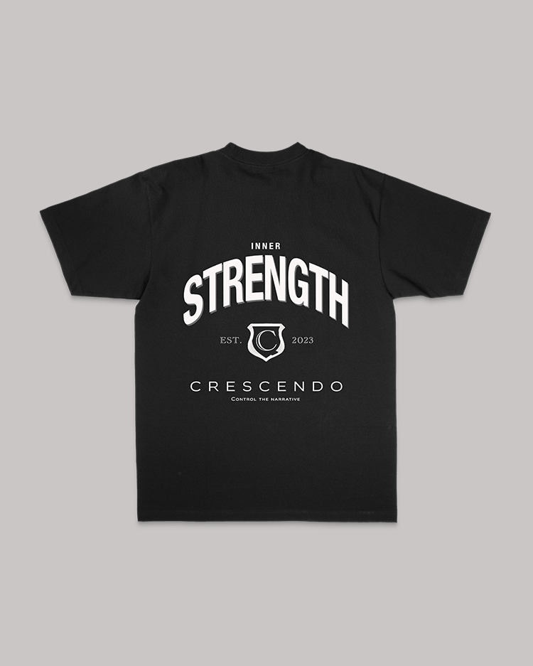 INNER STRENGTH BLACK TEE – Crescendo